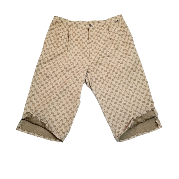 Gucci | Pants | Vintage Gucci Monogram Pants Shorts Gg | Poshmark